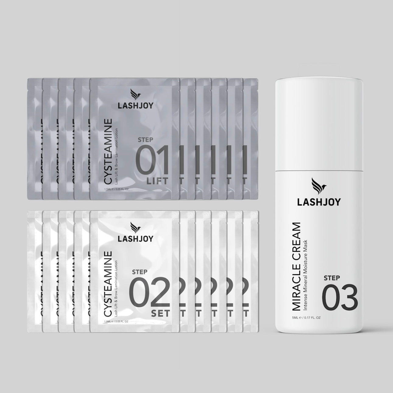 Lash Lift & Brow Lamination - Step 1, 2 & 3 (10 Pack)